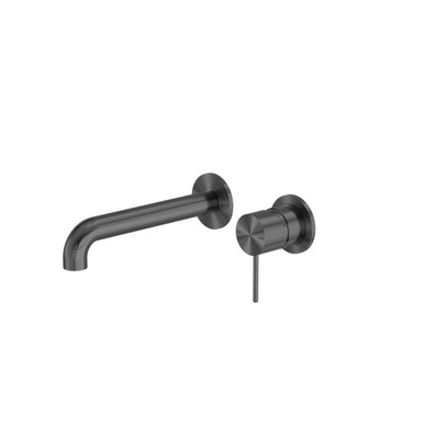 Mecca Wall Basin/Bath Mixer Separate Back Plate 160mm Gun Metal - Mico NZ