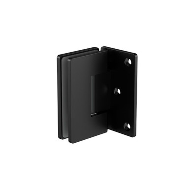 Glass To Wall Shower Hinge 90 Degree Matte Black 10mm Glass - Mico NZ