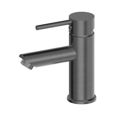 Dolce Basin Mixer Straight Spout All Pressure Gun Metal - Mico NZ