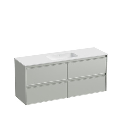 Mode Vanity 46 Console 1500 Single Bowl 4 Drawer Maxi Wall Pistachio ...