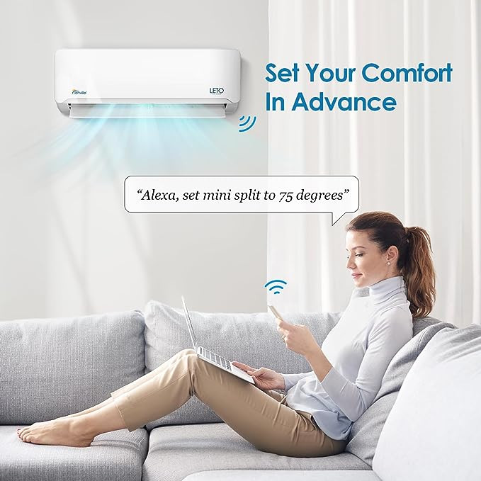 18000 BTU Mini Split Air Conditioner - Heat Pump - LETO Series ...