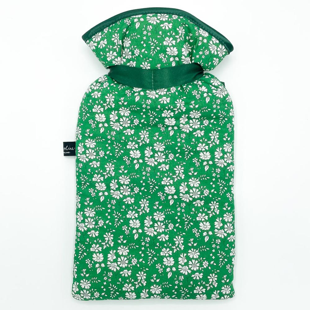 Capel Emerald Liberty Print Padded 2L Hot Water Bottle | Heat Treats