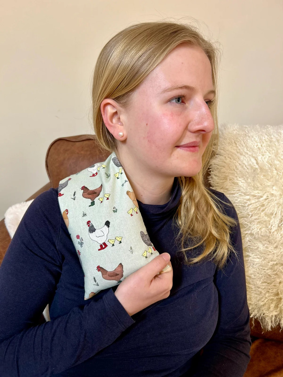 Lavender or Unscented Wellie Boot Hens 100% Natural Cotton Wheat Bag ...