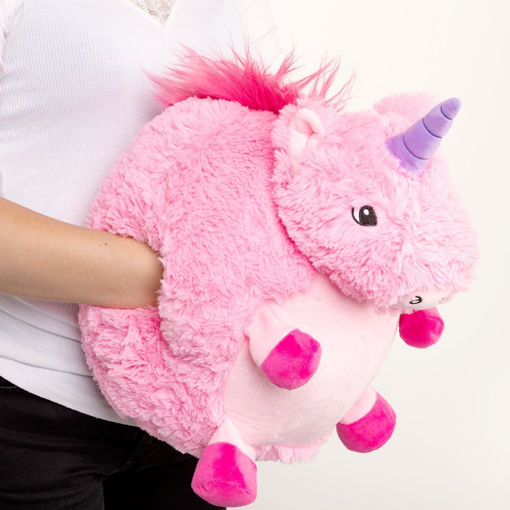 Cozytime Pink Unicorn Fluffy Faux Fur Giant Hand Warmer | Heat Treats