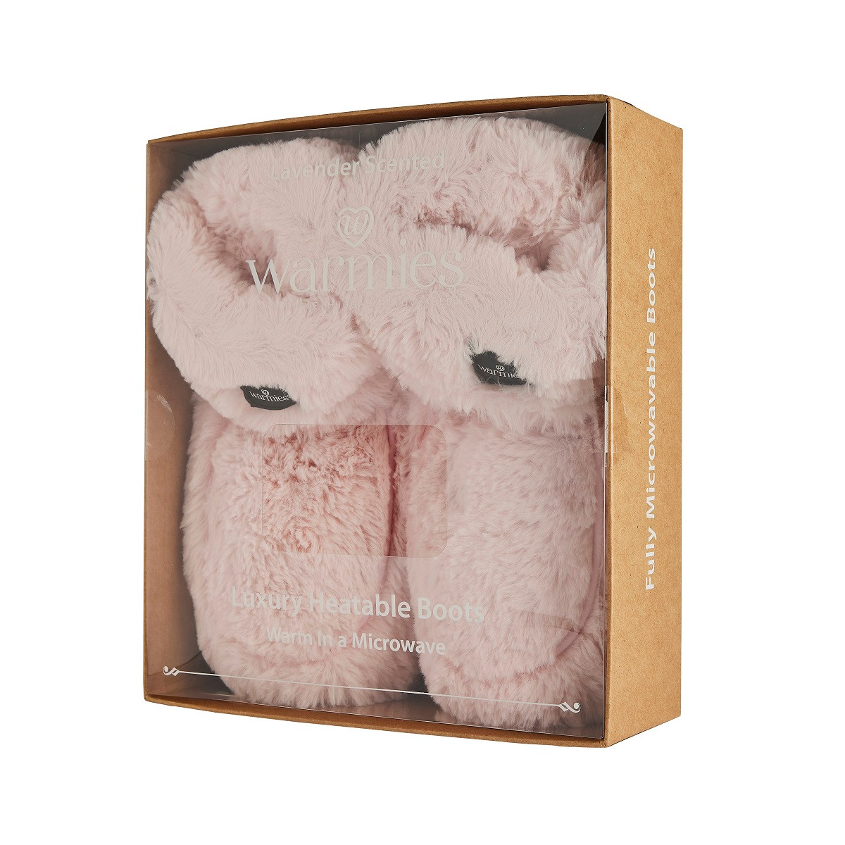 Warmies Blossom Luxury Fur Microwavable Slipper Boots | Heat Treats