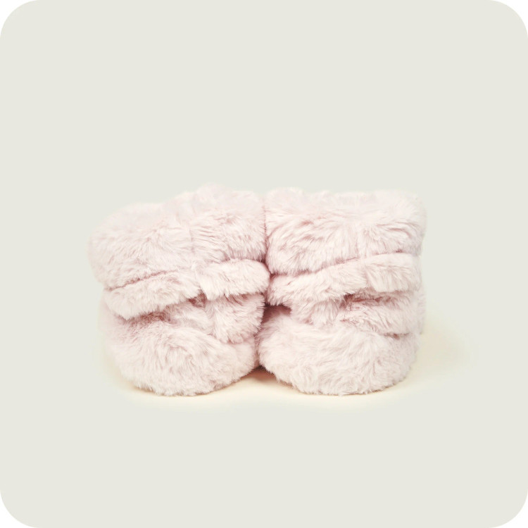 Warmies Blossom Luxury Fur Microwavable Slipper Boots | Heat Treats