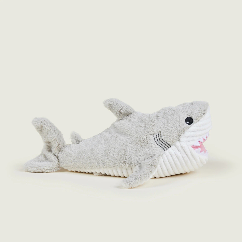 Warmies Cozy Plush Shark Fully Microwavable Toy | Heat Treats