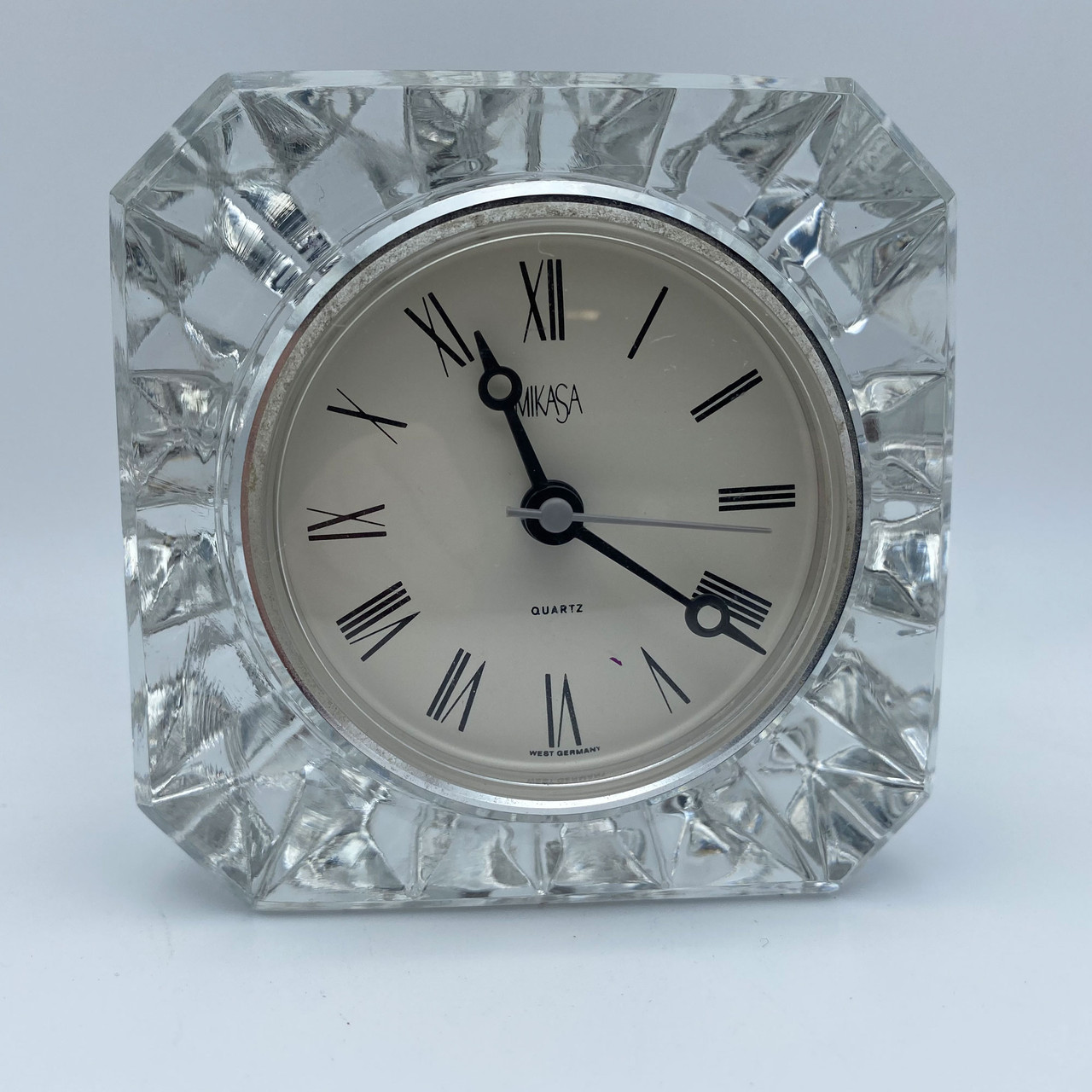 Mikasa Quartz West Germany Crystal Clock