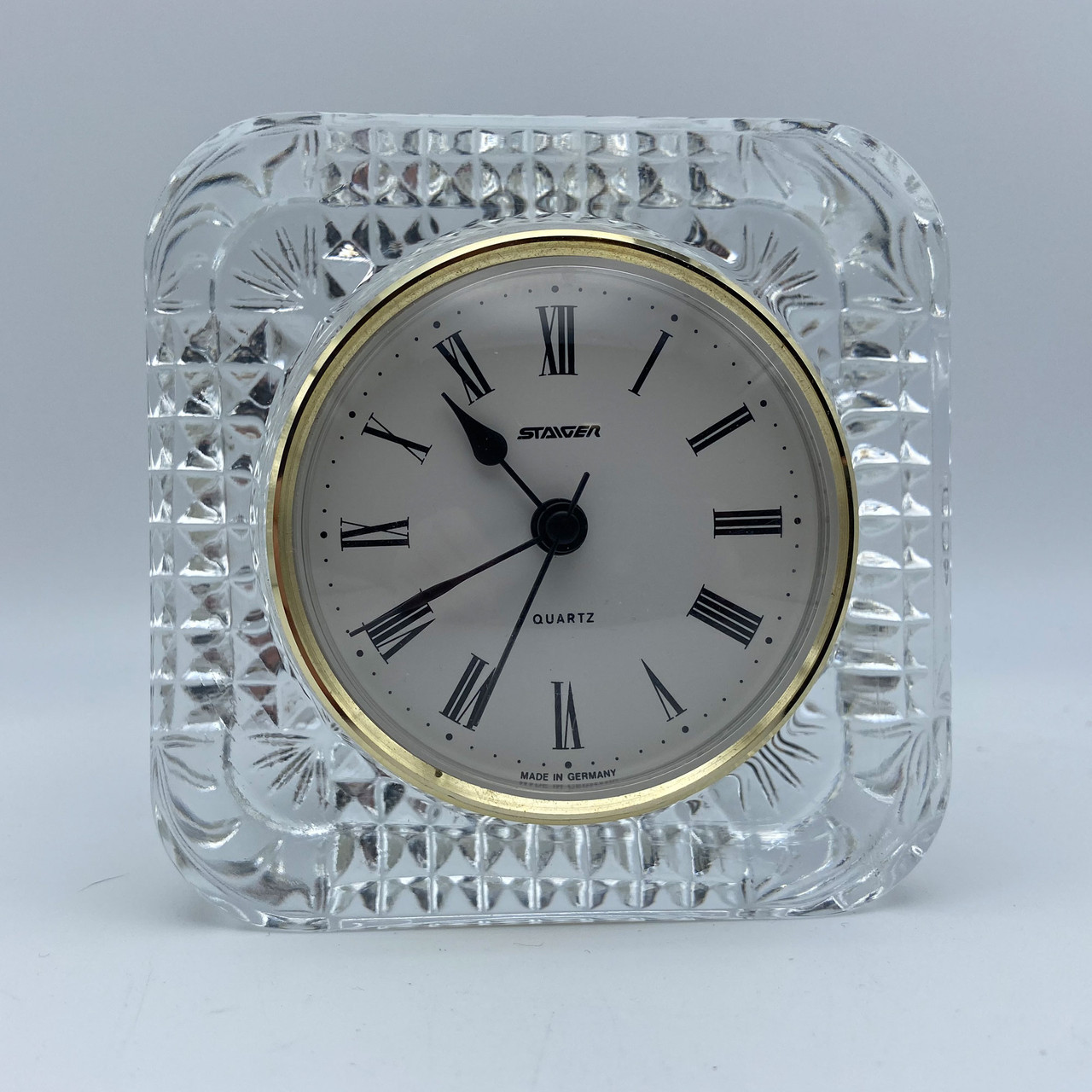 Staiger Quartz Lead crystal Clock from Germany