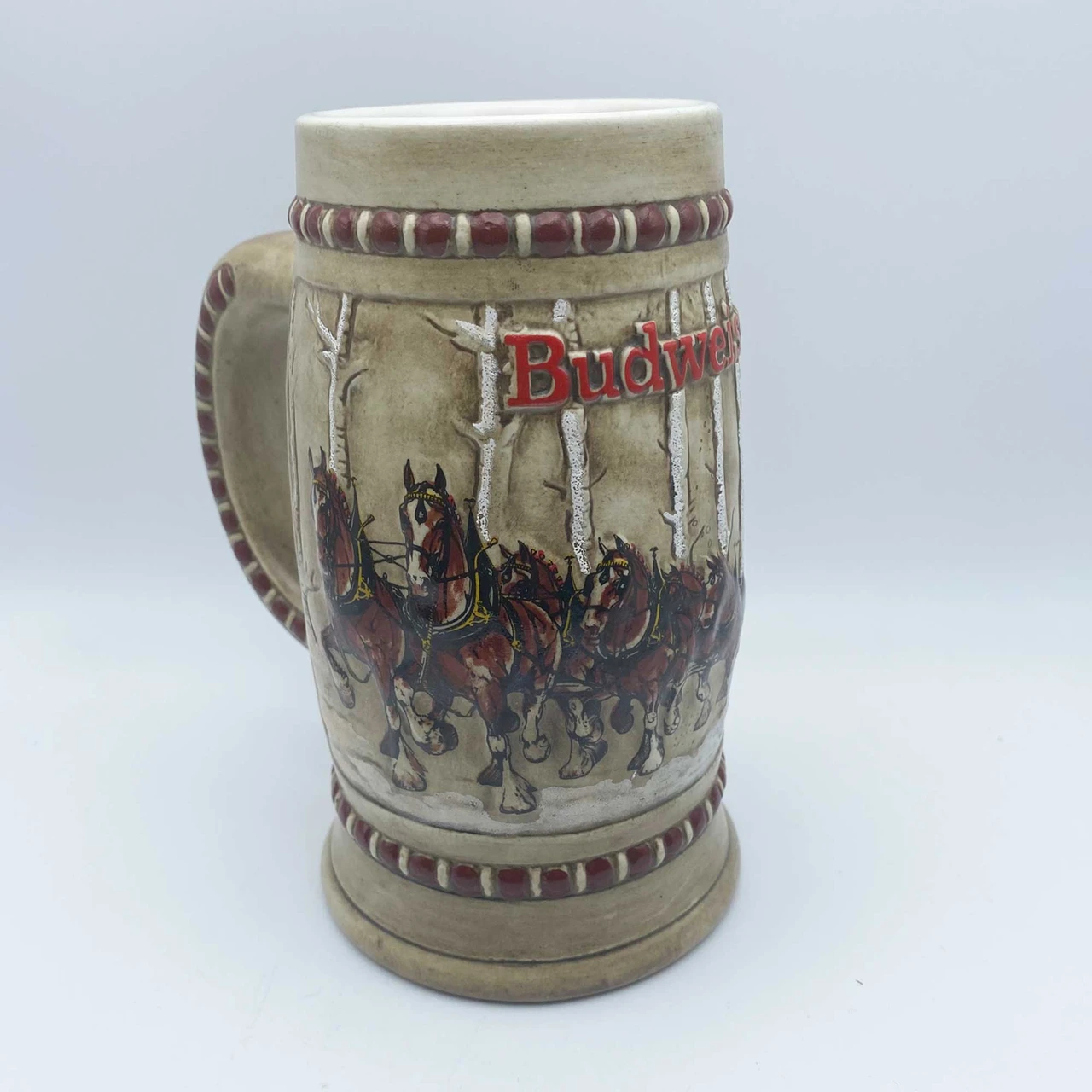 1981 Budweiser Holiday Beer Stein/Mug