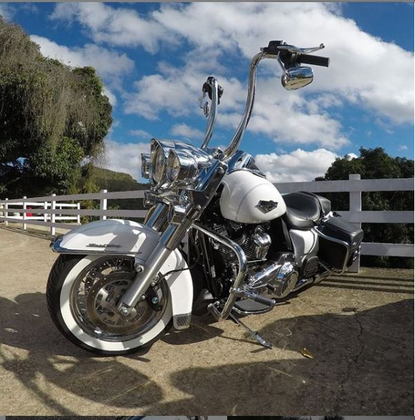 Ape Hanger Curve Robust 1.1/4" Handlebars for Harley-Davidson Touring ...