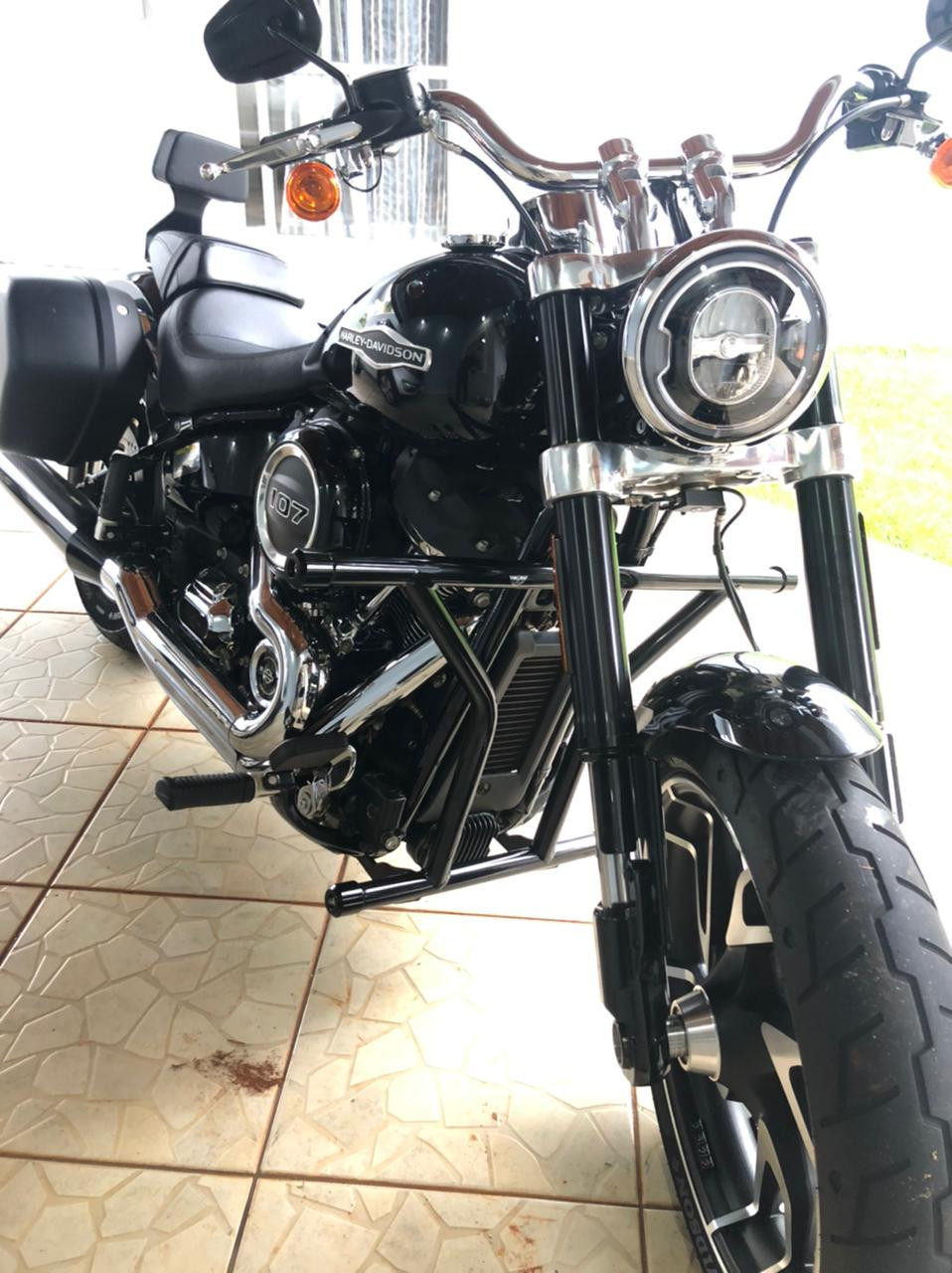 Crash Bar for Harley-Davidson Softail Fat Boy 2018 to 2025 - Black