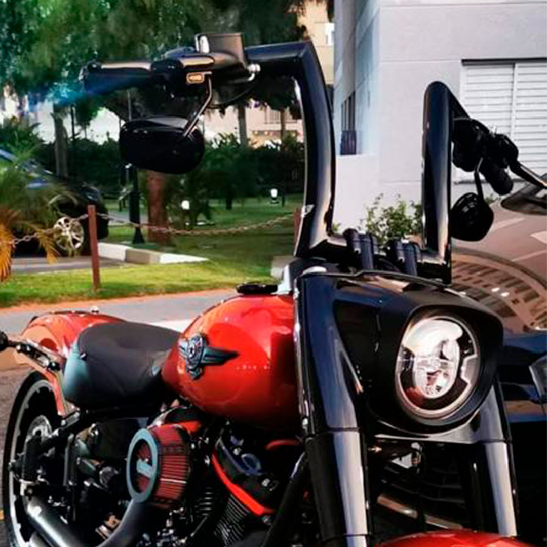 Front King Clean Rhino 2" Handlebars for Harley-Davidson Fat Boy ...