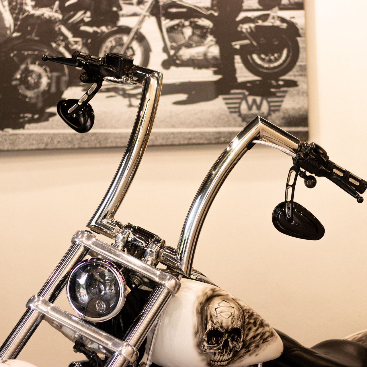 Front King Rhino 2" Handlebars for Harley-Davidson Softail Deluxe ...