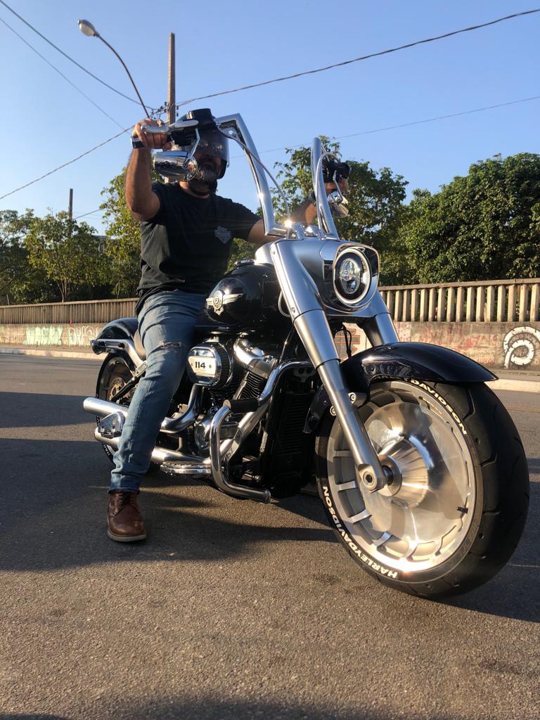 King Quinado Brutale 1.1/2" Handlebars for Harley-Davidson Softail Fat ...