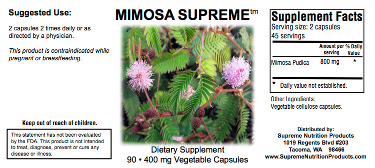 Mimosa Supreme by Supreme Nutrition Products