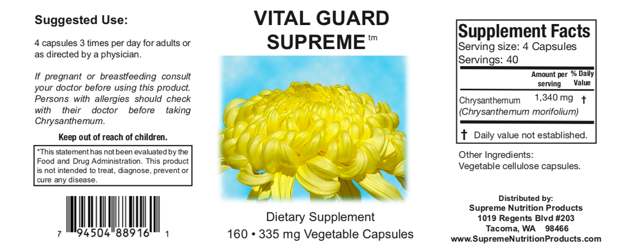 Vital Guard Supreme by Supreme Nutrition Products
