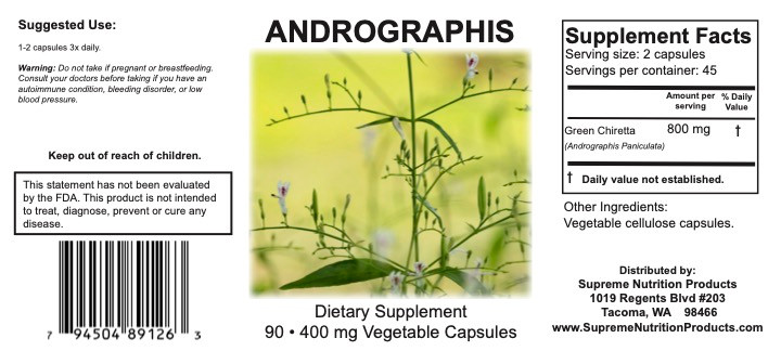 Andrographis by Supreme Nutrition Products