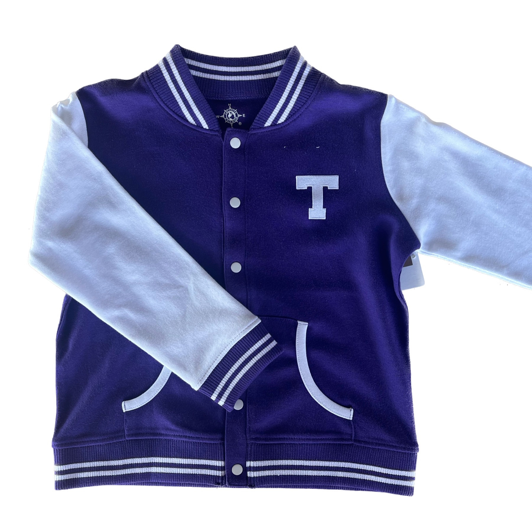 Toddler TSU Jacket, Varsity Purple Letterman - Chick Elms Grand Entry ...