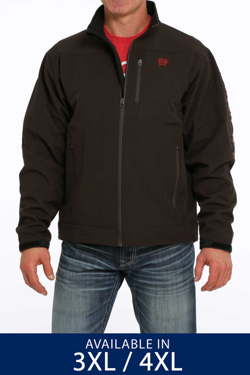 Men's Cinch Jacket, Bonded, Brown with Brown and Red Serape Lining ...