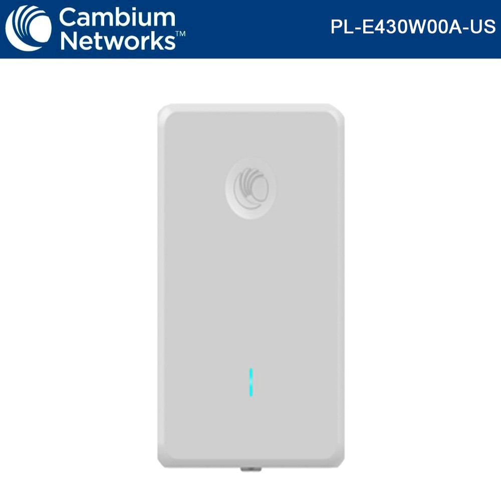Cambium cnPilot e430W 802.11ac wave 2 access point indoor wall plate ...