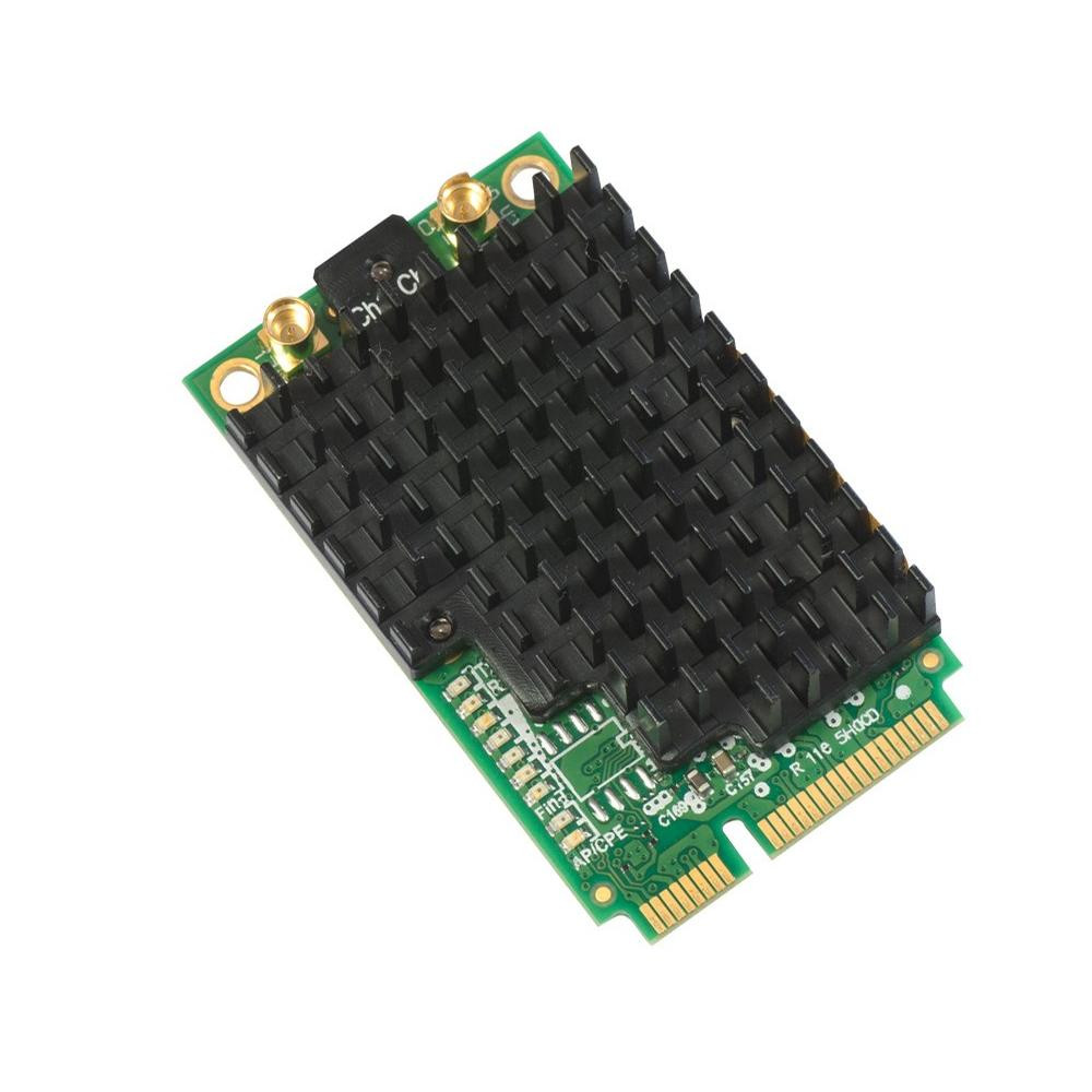 MikroTik mini PCI express Card 802.11ac 500mW High Power 2x MMCX ...