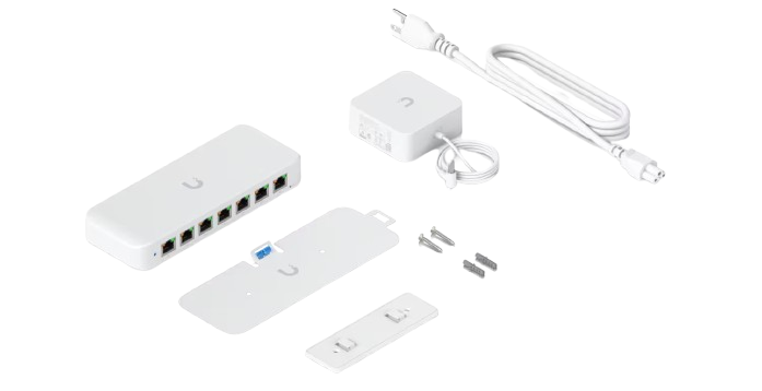 Ubiquiti USW-Ultra-60W Compact 8-Port Gigabit PoE+ Switch 7 PoE+ Ports ...