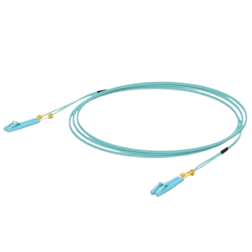 Ubiquiti UACC-OFC-MM-3M 10 Gbps OM3 Duplex LC Fiber Patch Cable 3M Aqua PVC