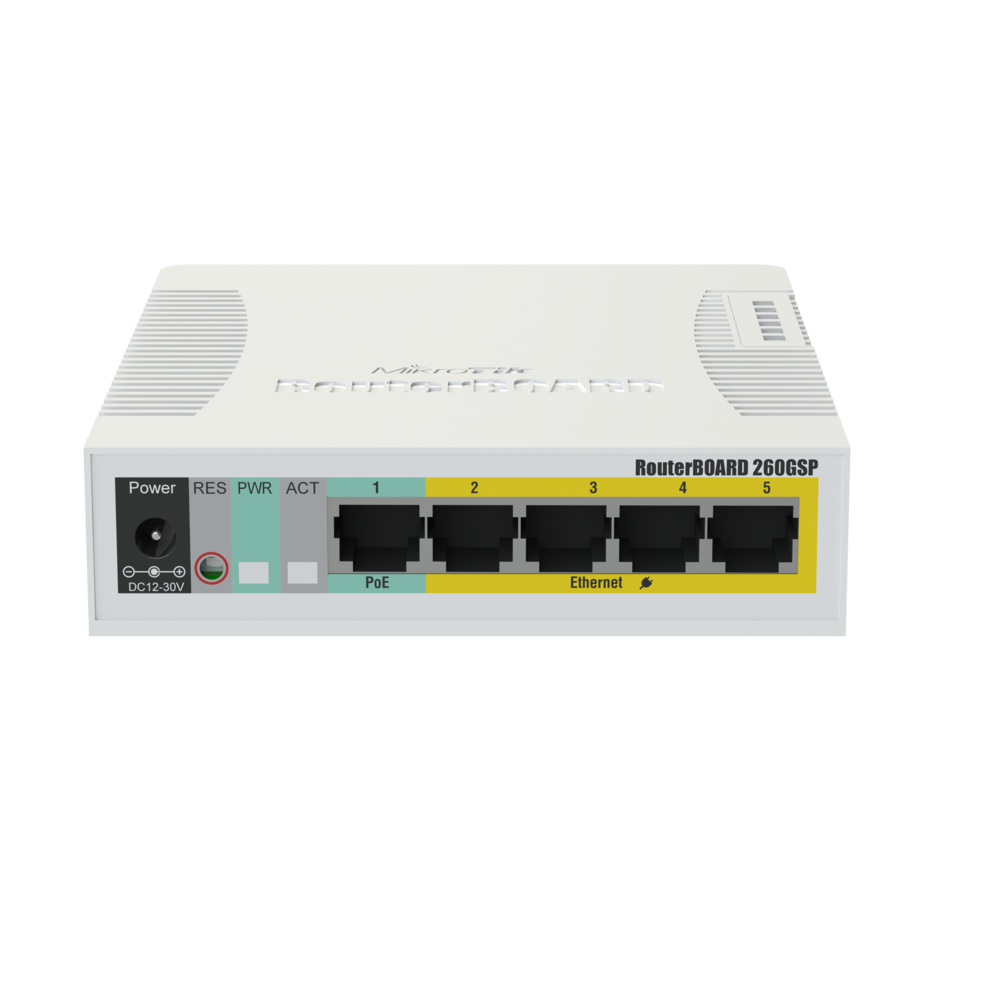 Mikrotik hEX PoE lite RB750UPr2 SOHO router RouterOS L4 w/ 5x ethernet ...