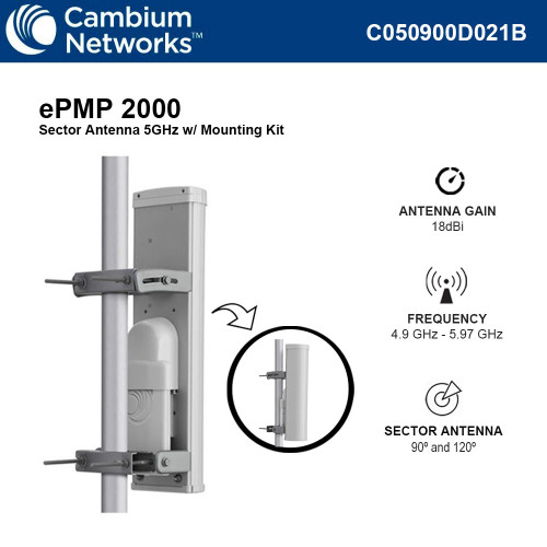 Cambium ePMP 2000 sector antenna 5GHz 90/120 degree 4.9GHz 5.97GHz ePMP ...