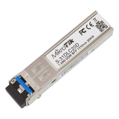 MikroTik S-31DLC20D Single-Mode DDM SFP Transceiver
