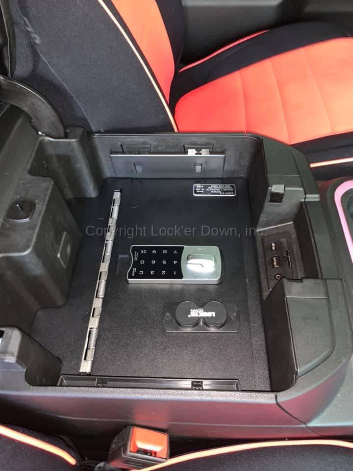 Lock'er Down Console Safe for 2019 and Up Chevy Silverado & GMC Sierra ...