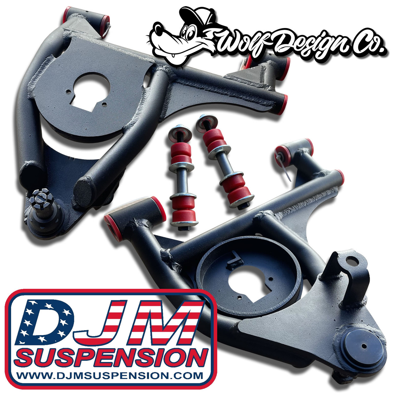 Mustang II Upper & Lower Airbag Control Arms Narrowed