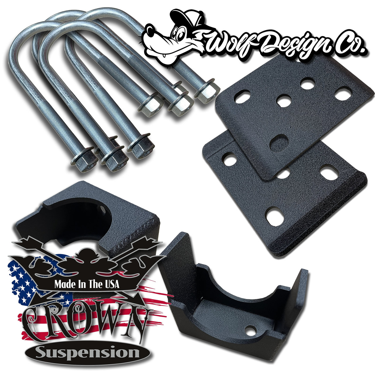 F100 Lowering Kit 3/6 Drop I-Beams Flip C-Notch 1965-1973 Ford F-100 ...