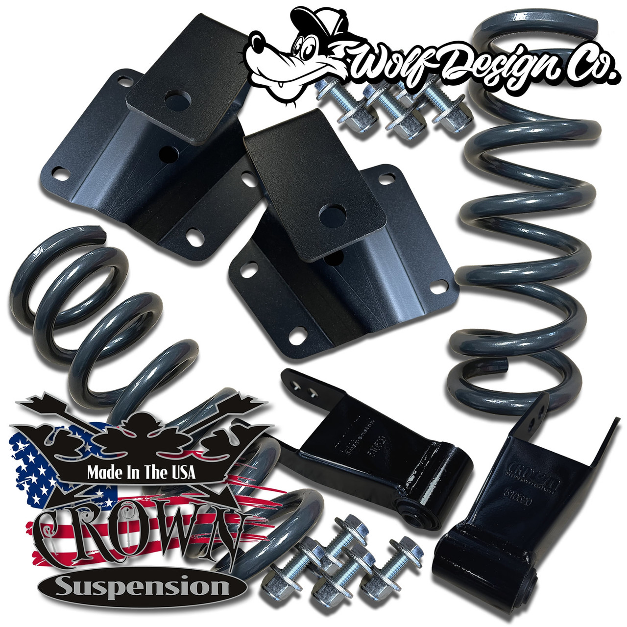 1999-2007 Silverado Sierra NBS 2/4 Lowering Drop Kit - Crown Suspension