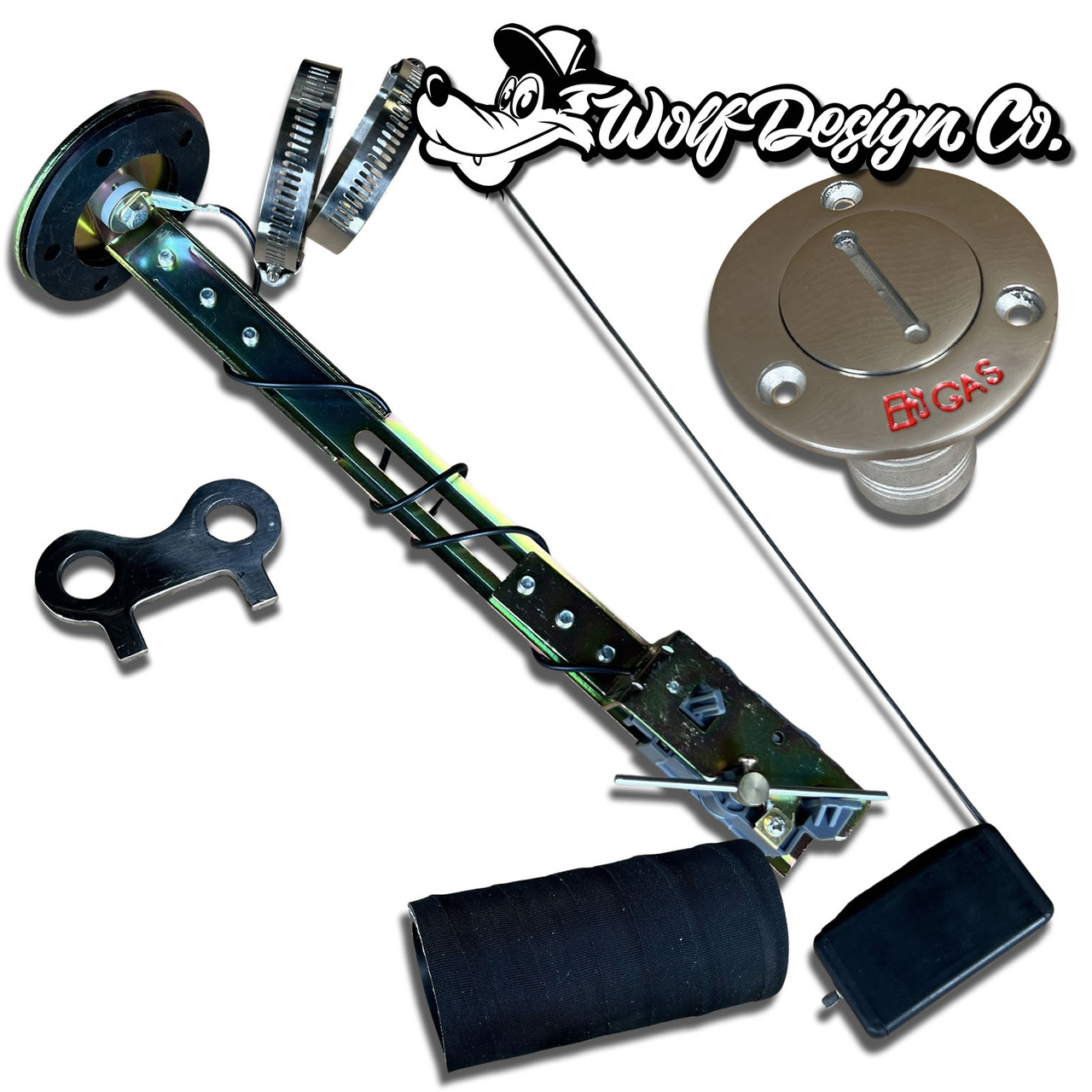 TRUCK BED FILL GAS TANK INSTALL KIT STAINLESS STEEL 30 OHM