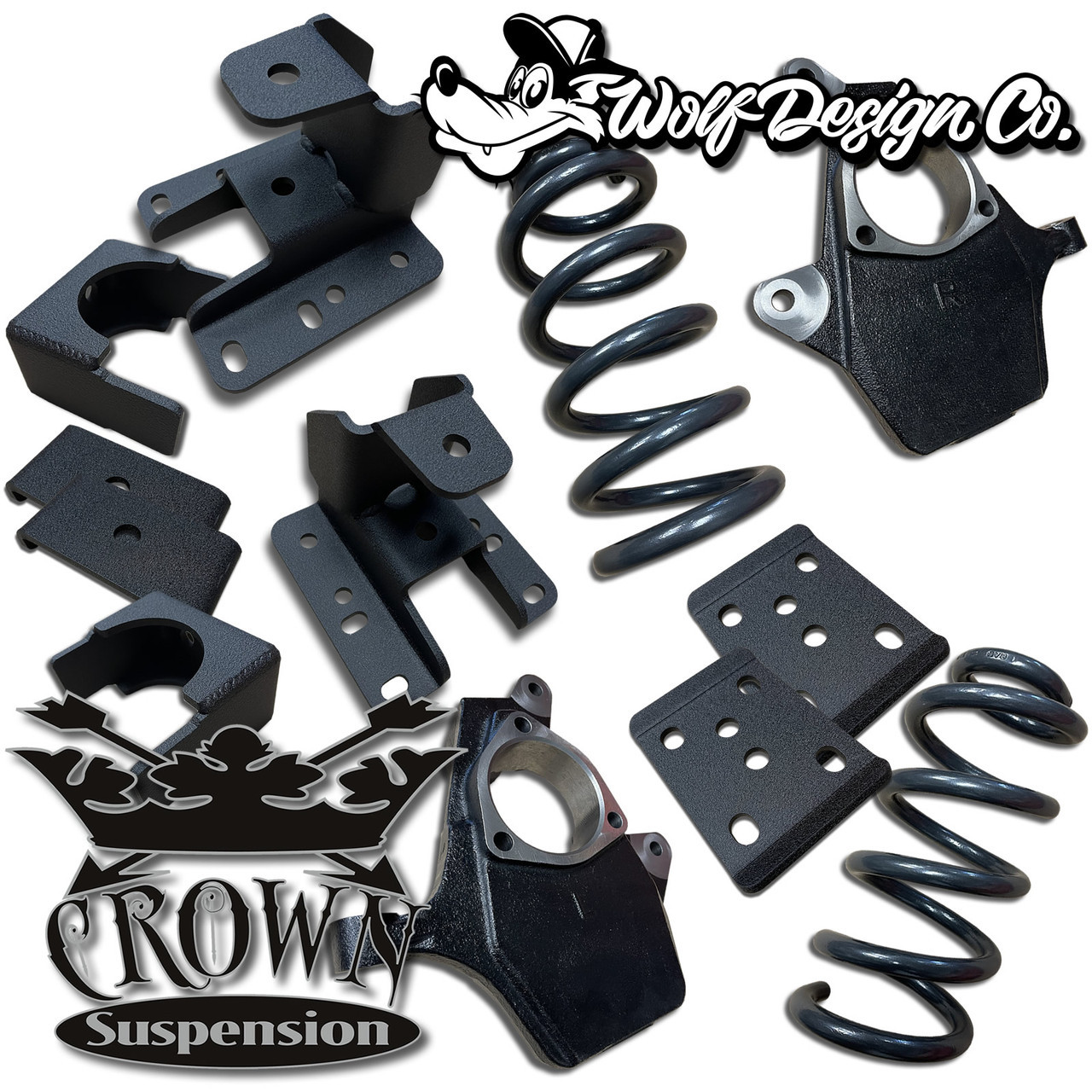 2015-2018 Silverado 4/6" Lowering Drop Kit - Crown Suspension