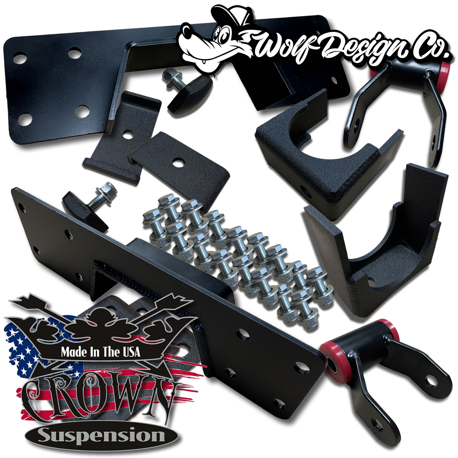 F100 Lowering Kit 3/6 Drop I-Beams Flip C-Notch 1965-1973 Ford F-100 ...
