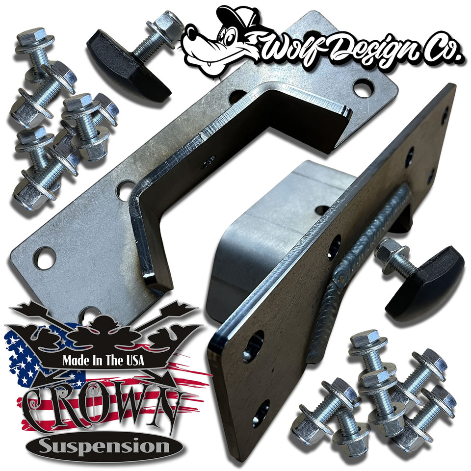 F100 Lowering Kit 3/6 Drop I-Beams Flip C-Notch 1965-1973 Ford F-100 ...