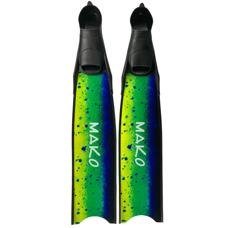 Pro Fiberglass Freedive Fins (Limited Edition Mahi Series) | MAKO Spearguns