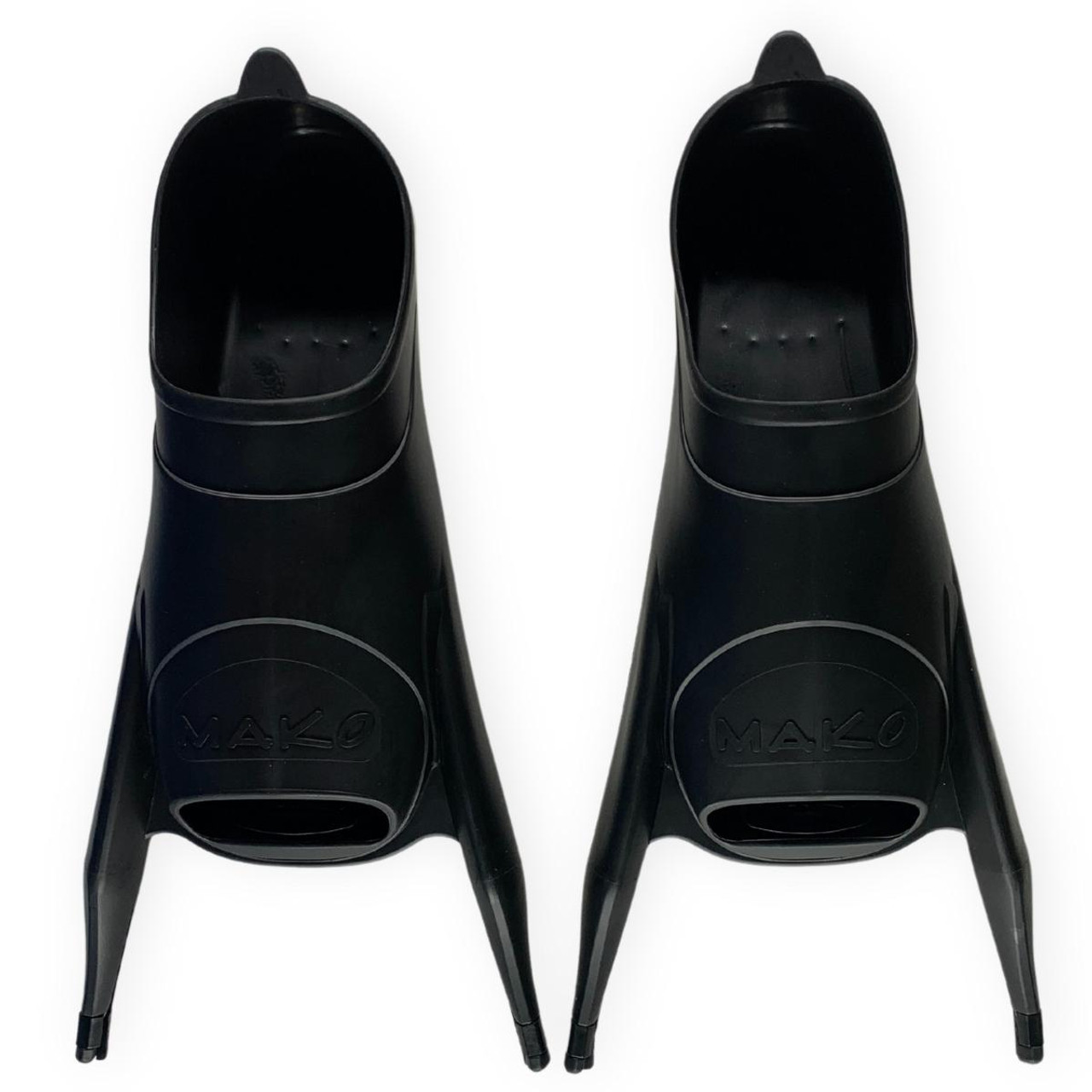 MAKO “Extra Long” Pure Carbon Interchangeable Freedive Fins with Foot ...