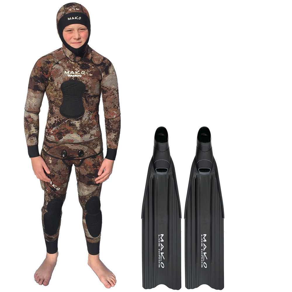 Los Ninos Freedive Fins for Kids and Small Women | MAKO Spearguns