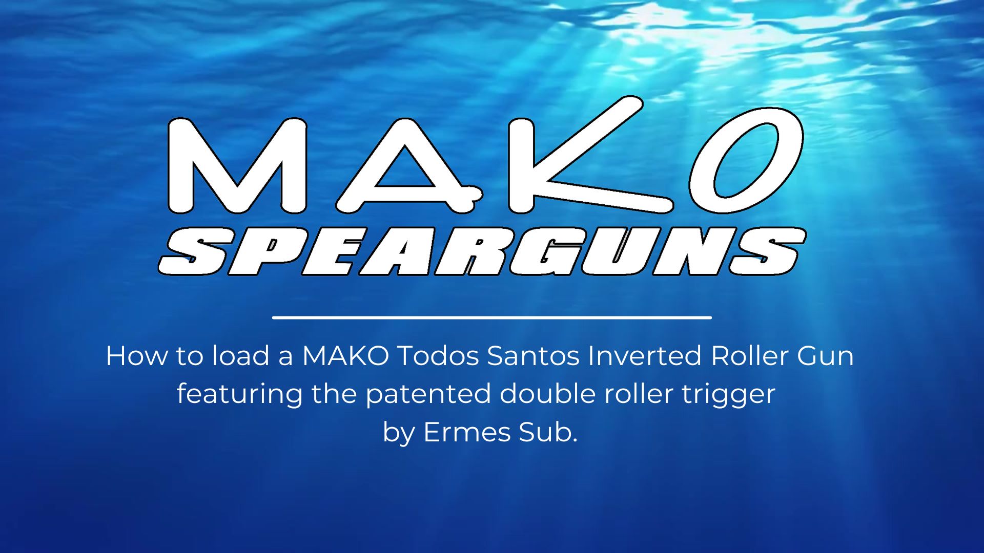 Video: How To Load Inverted Roller Todos Santos Speargun - MAKO Spearguns