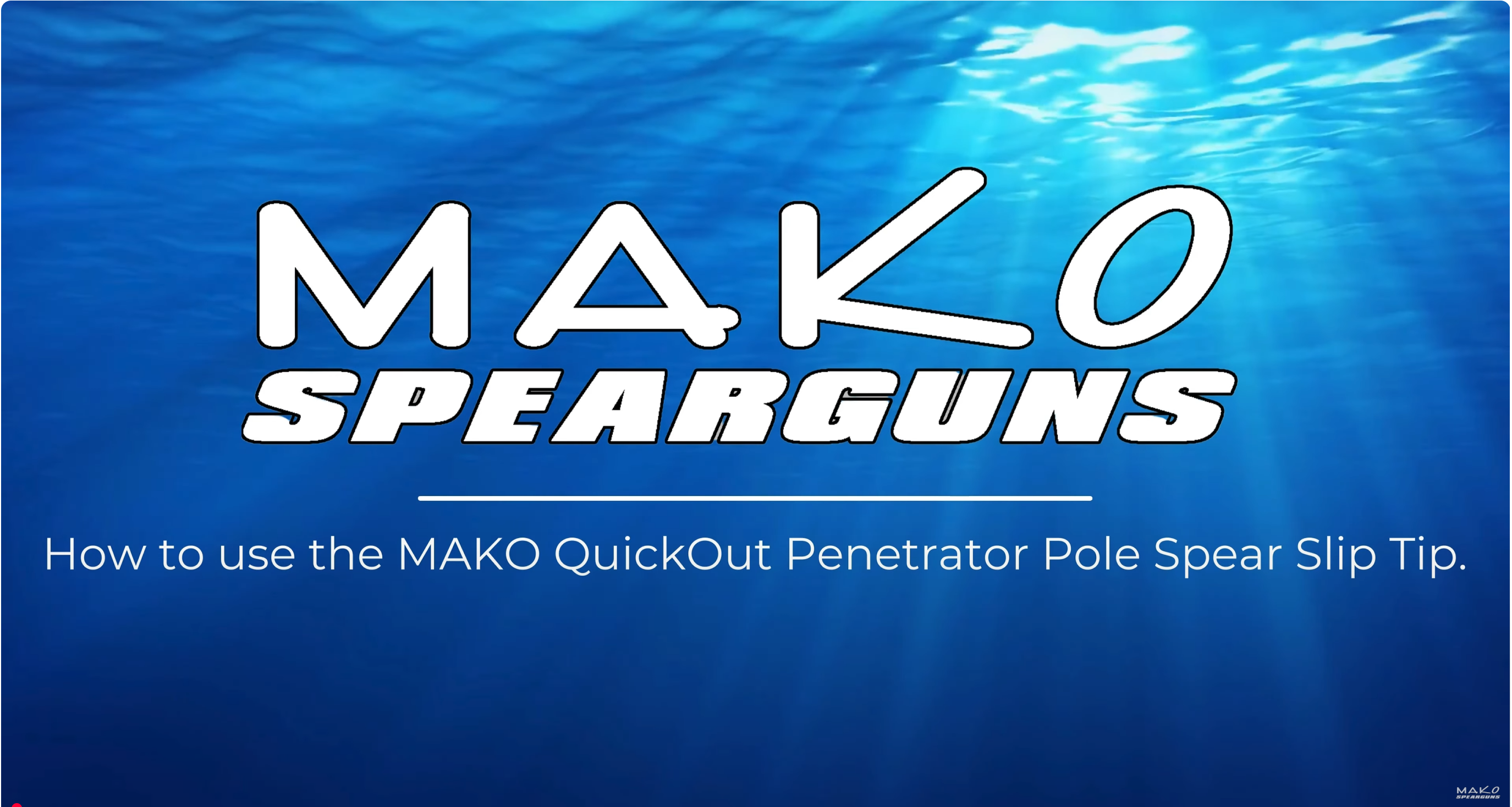 Video: How to use the MAKO QuickOut Penetrator Pole Spear Slip Tip - MAKO Spearguns