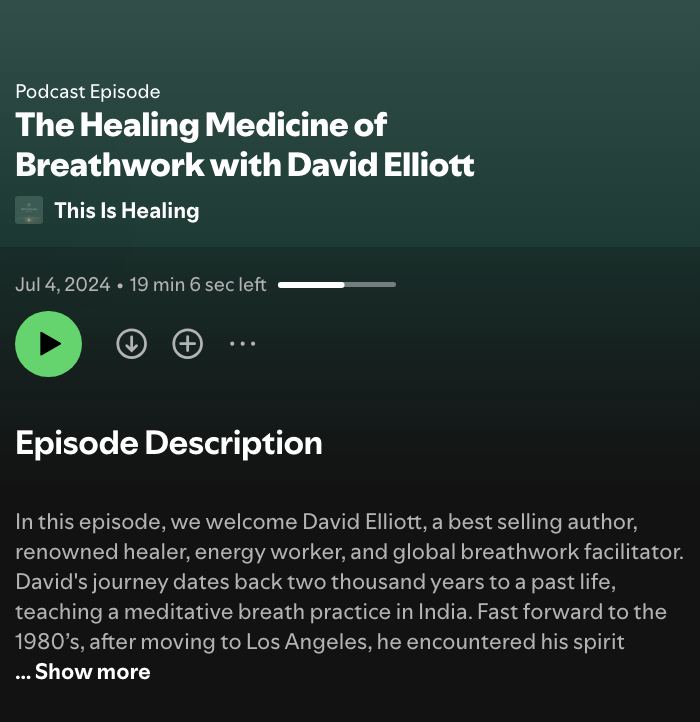 The Healing Medicine of Breathwork with David Elliott & Pamela Hillman - David Elliott