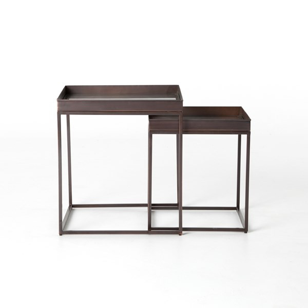Bronze Nesting Nightstands - Pacific Home Online