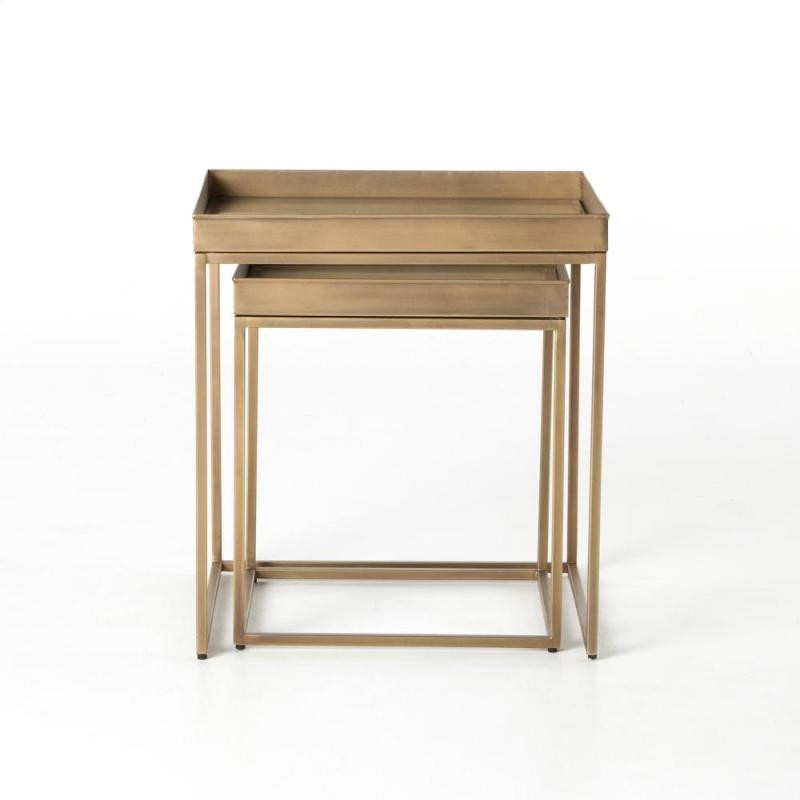 Brass Nesting Nightstands - Pacific Home Online