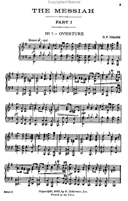 Messiah (Oratorio, 1741) [HL:50323760] - Performers Music - Chicago, IL