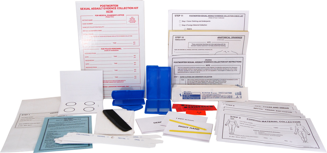 Postmortem Sexual Assault Evidence Collection Kit 13 Case