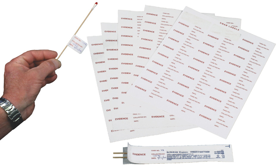 Swab Evidence Labels